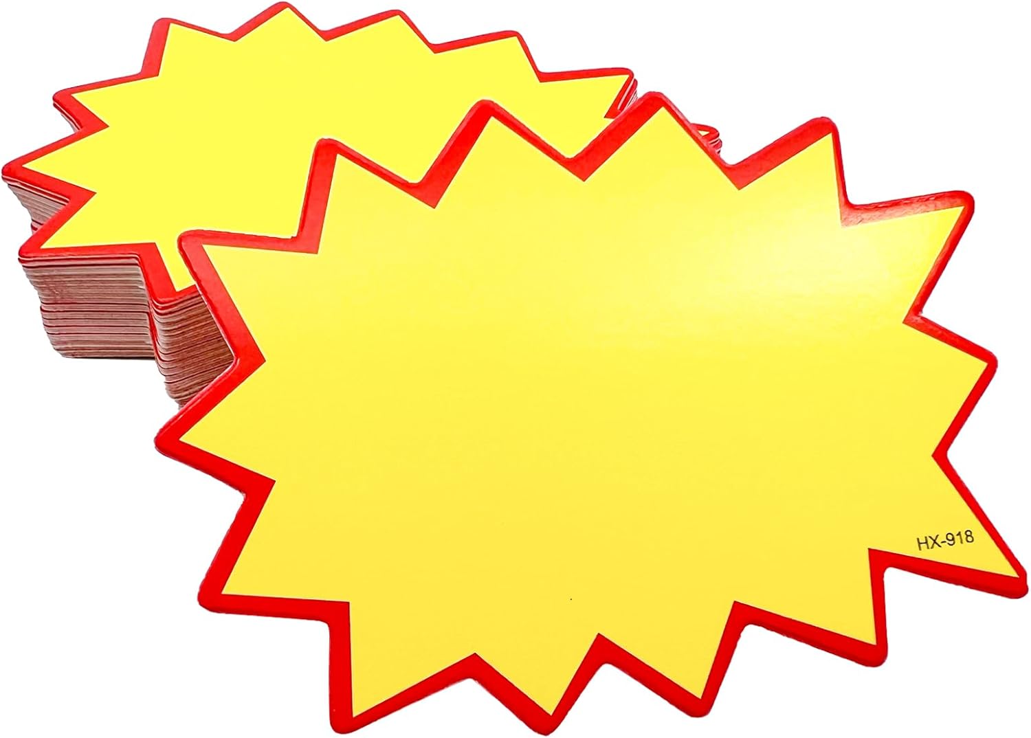 Amazon.com : 200Pieces Blank Star Burst Retail Sale Signs,Star Burst ...