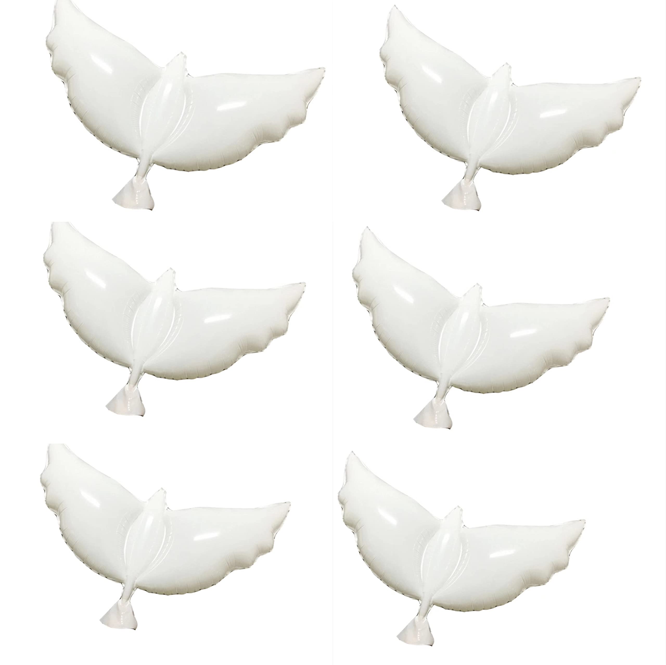 6 PCS Biodegradable Dove Balloons for Release in Sky White Balloons for ...