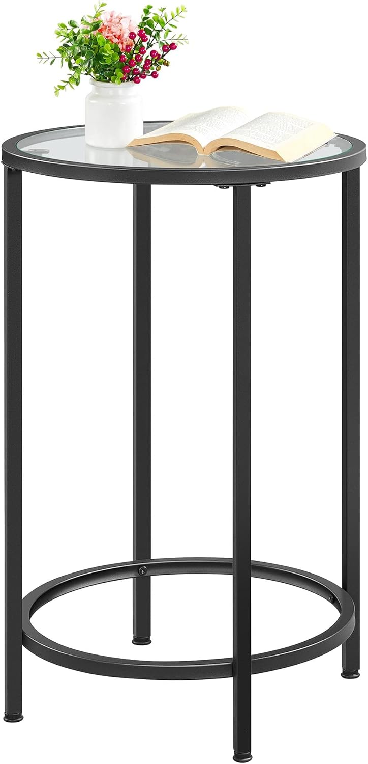 Amazon.com: Yaheetech End Table,Round Side Table,Small Coffee Accent ...