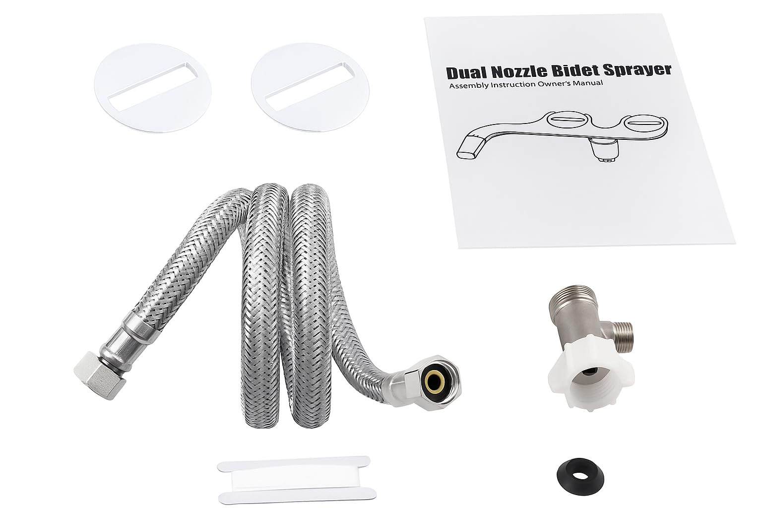 Snapklik.com : Series 07 Bidet T-Adapter And Braided Steel Cold Water ...