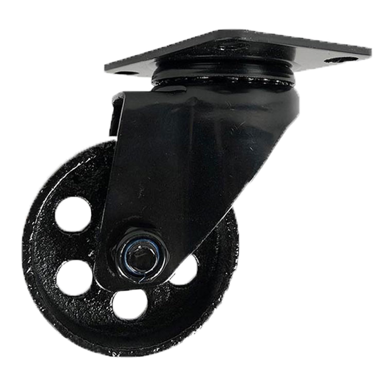 Vintage Metal Caster Wheels Set 4 Vintage Old 5" Hard Rubber Steel