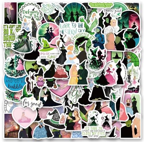Amazon.com: 126Pcs Wicked Stickers Pack, Musical Play Aesthetic Vinyl ...