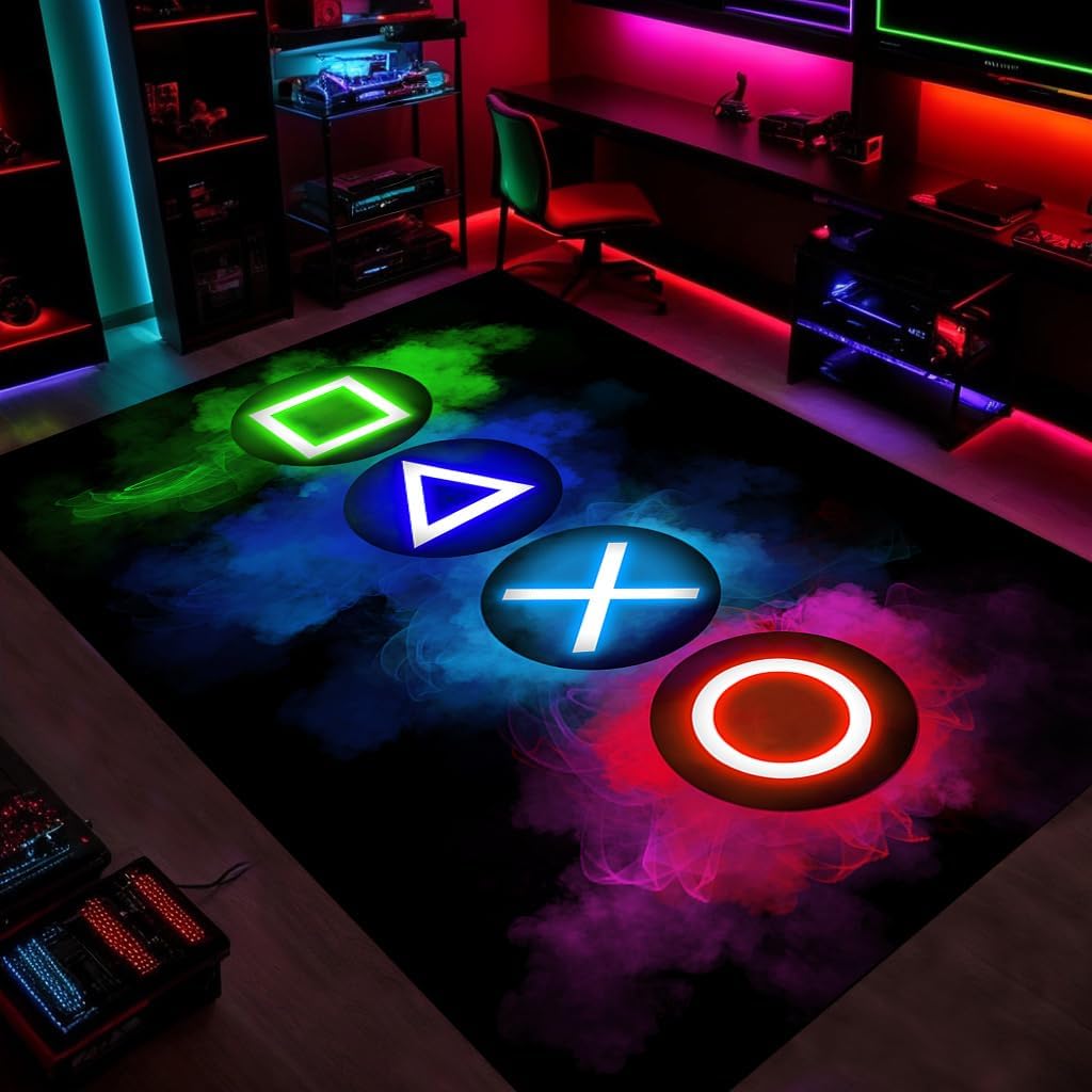 Amazon.com: Gaming Rug for Boys Room, 5'x7' Game Rug Gamer Rug for ...