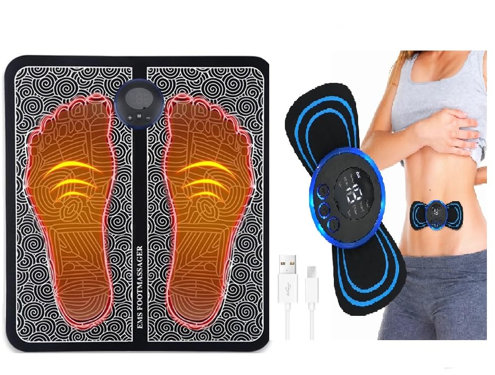 Foot Massage Mat, Physiotherapy(EMS) Multi-directional Electric Muscle ...