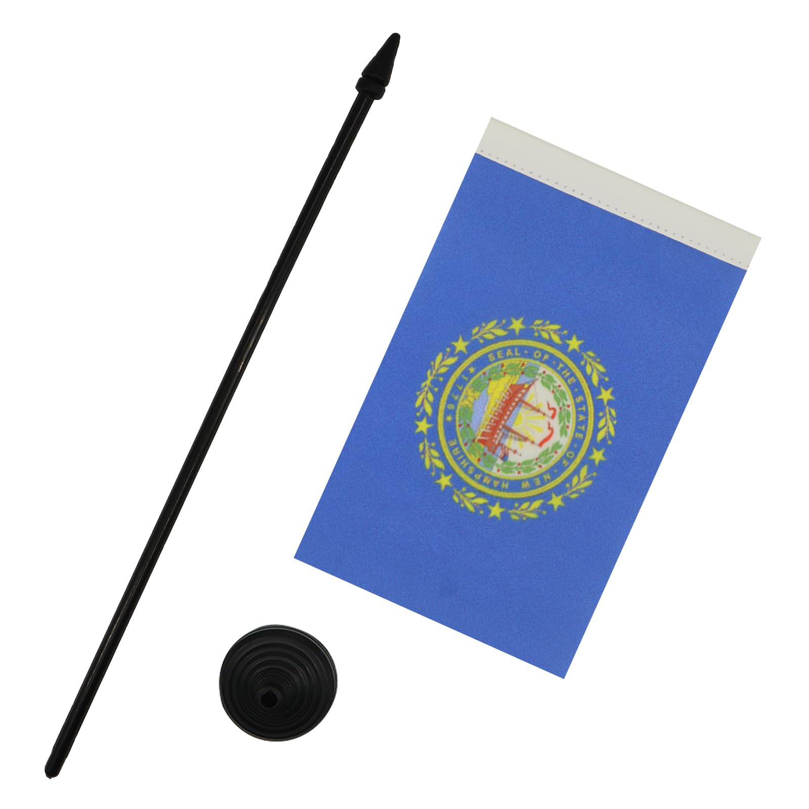 AZ FLAG – New Hampshire Table Flag 4” x 6” – US state of New Hampshire ...