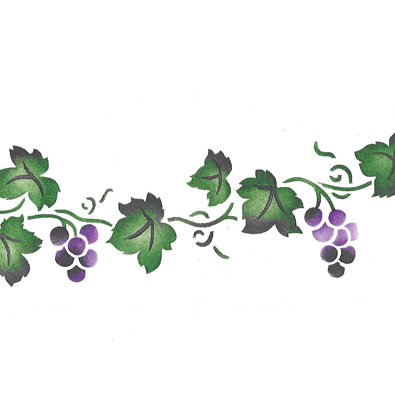 Grape Vine Border Clipart