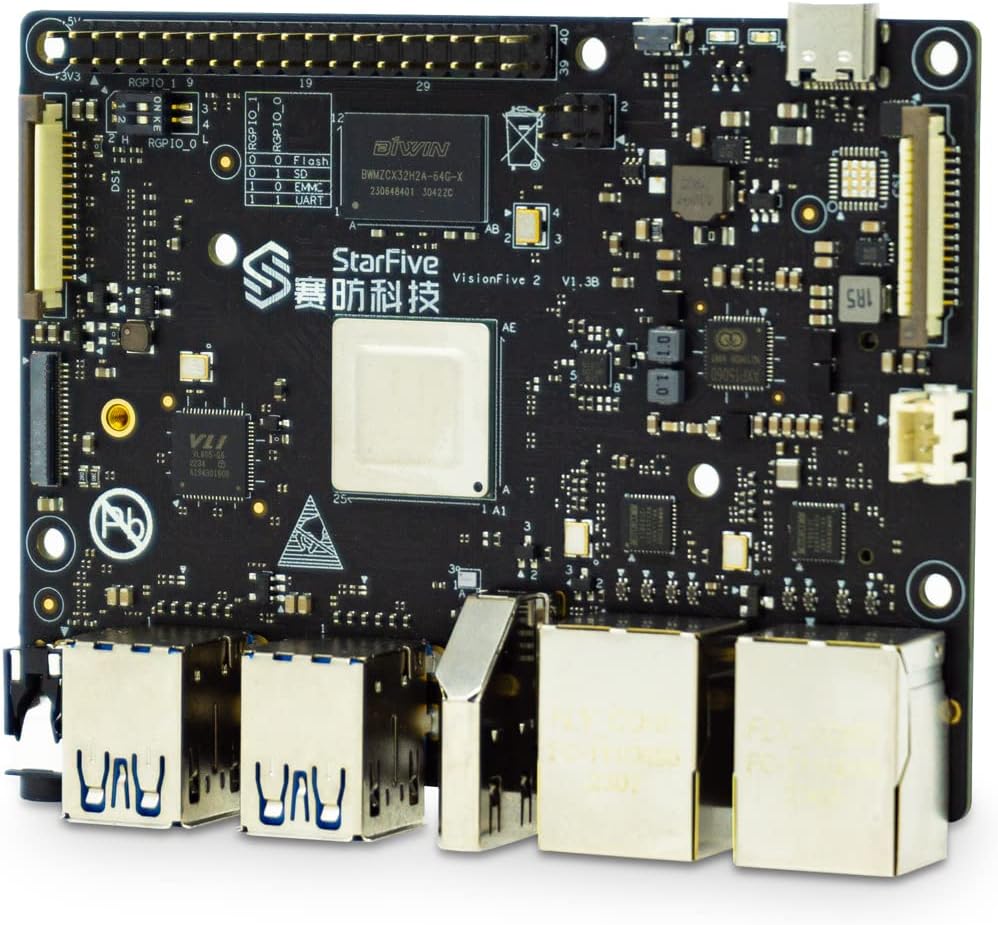 Rasppishop StarFive VisionFive 2 JH7110 64bit SoC mit 8 GB RAM: Amazon.de: Computer & Zubehör