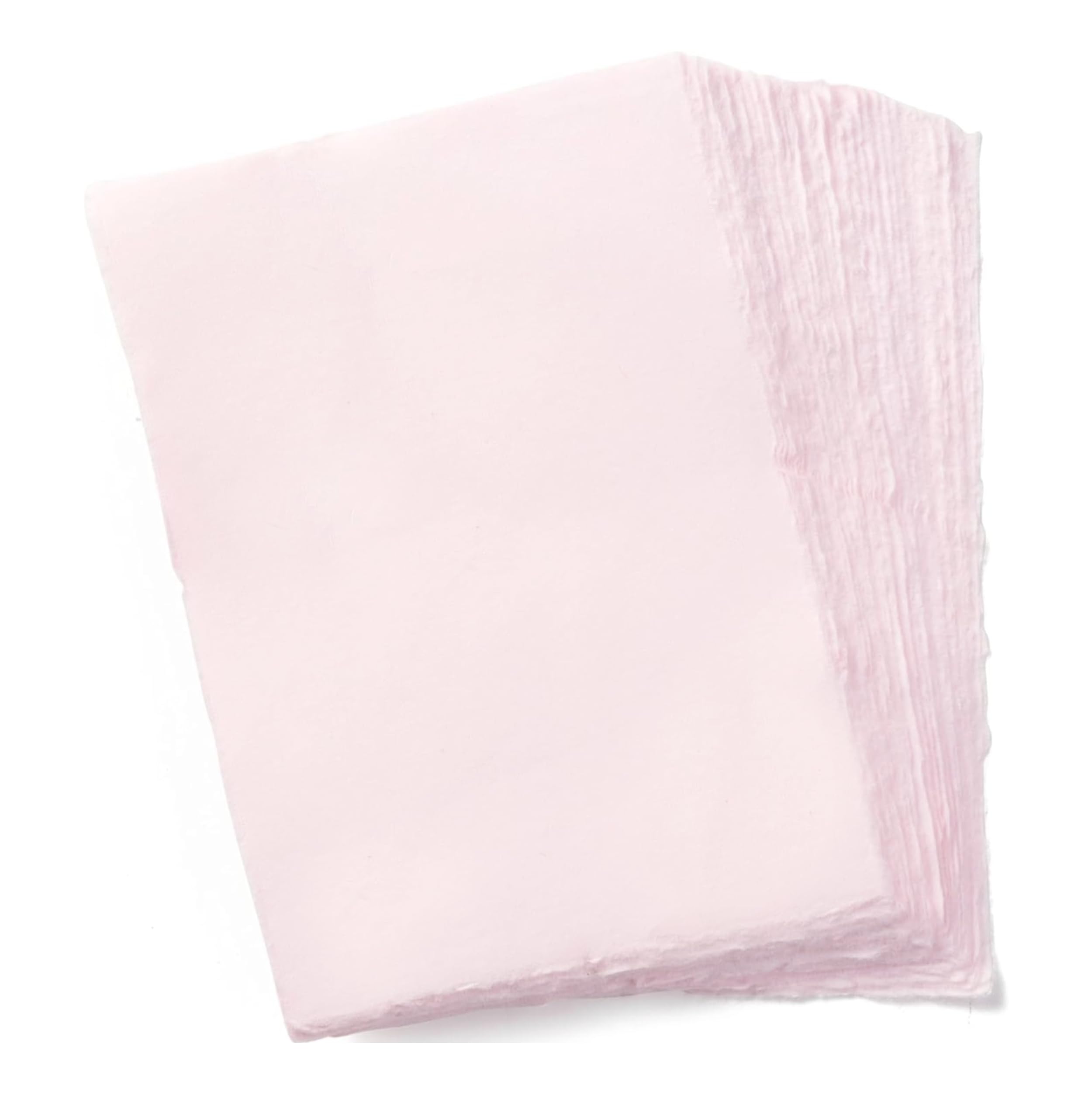 Amazon.com: Handmade A5 Pink Mixed Media Paper with Deckle Edge - 5.8x8 ...
