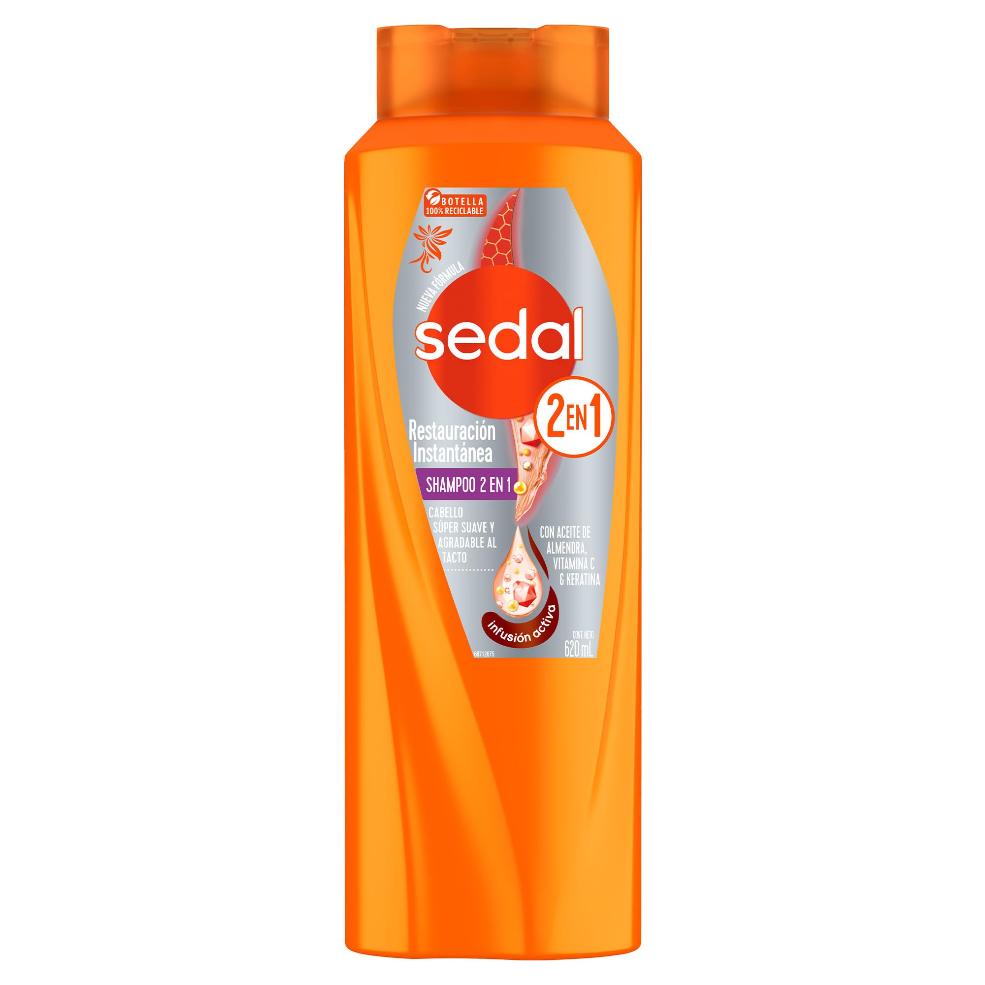 Shampoo Sedal Restauración Instantánea 2 en 1 620 ml : Amazon.com.mx ...