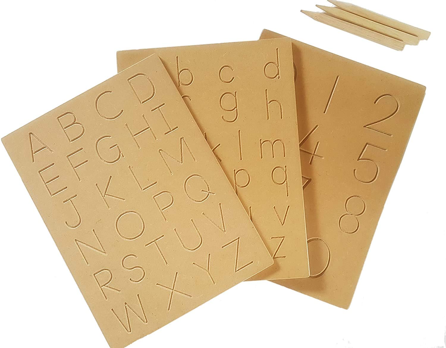 Americanelm Educational Tracing Boards Abc 123 Trace Letters And ...