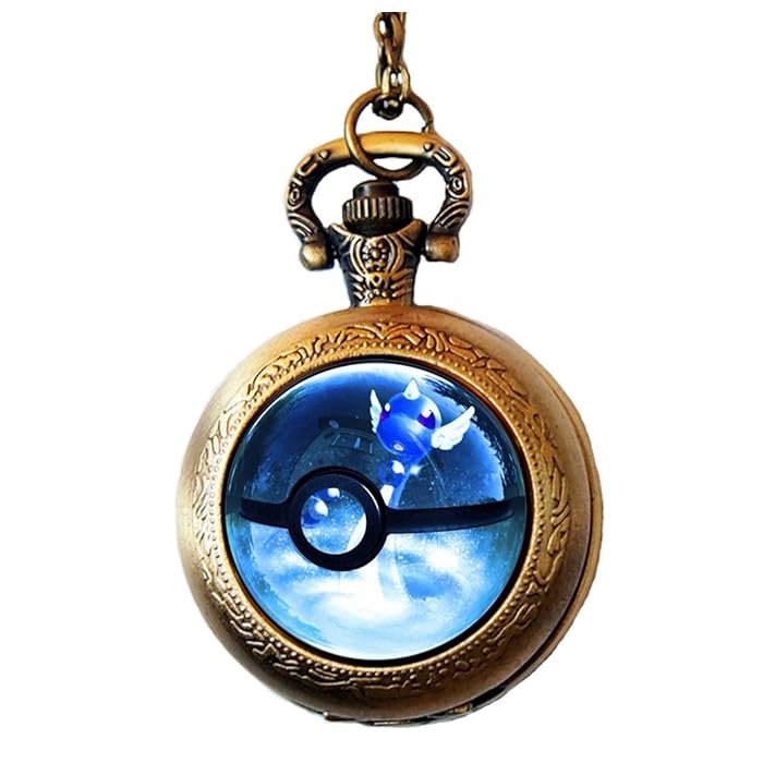 Buy Pokemon Pokeball Pocket Watch Anime Pokemon Go Pikachu Pokemon ...