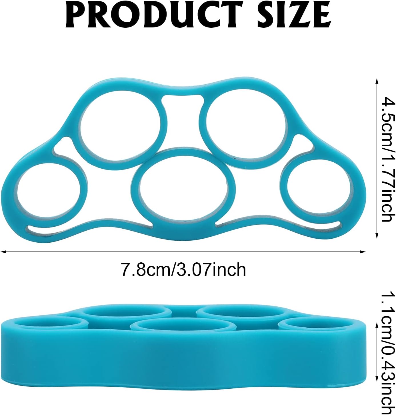 Bestomrogh 6 Pack Hand Grip Strengthener Finger Strengthener Silicone ...