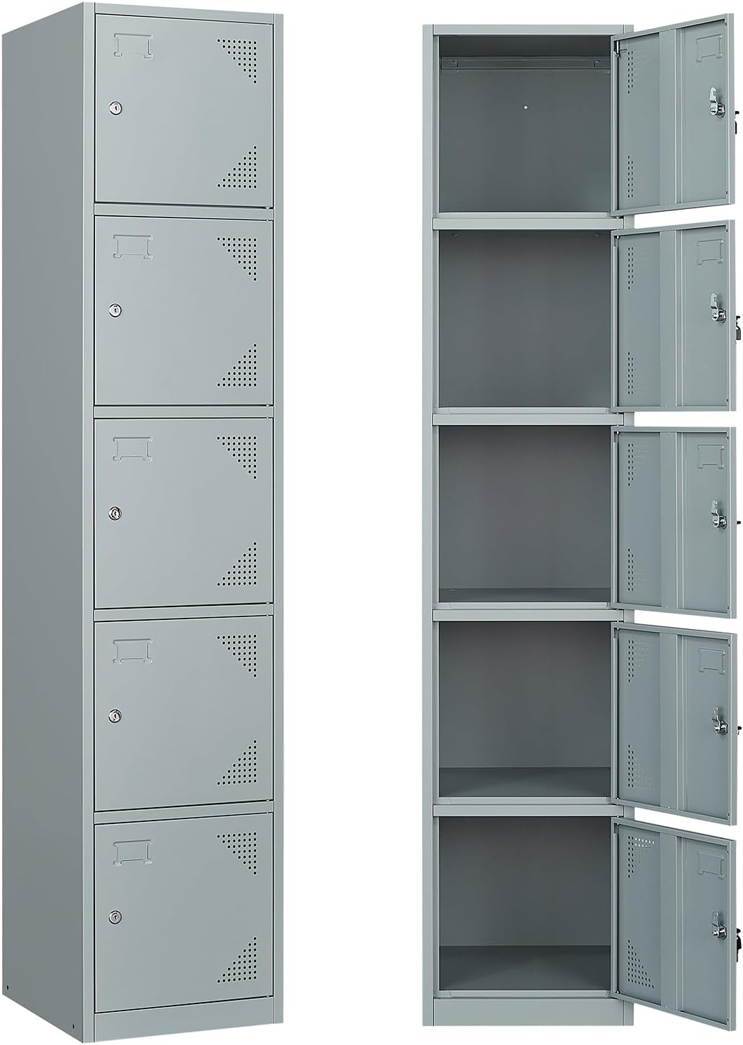 Amazon.com: ZAOUS Metal Locker 71'' Tall, Lockable Storage Lockers for ...