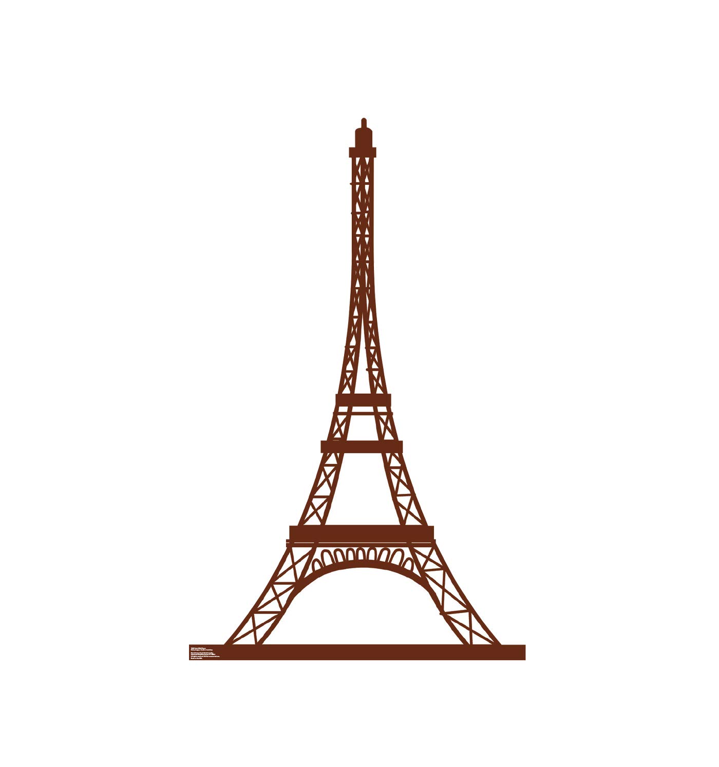 Buy Cardboard People Paris Eiffel Tower Life Size Cardboard Cutout ...