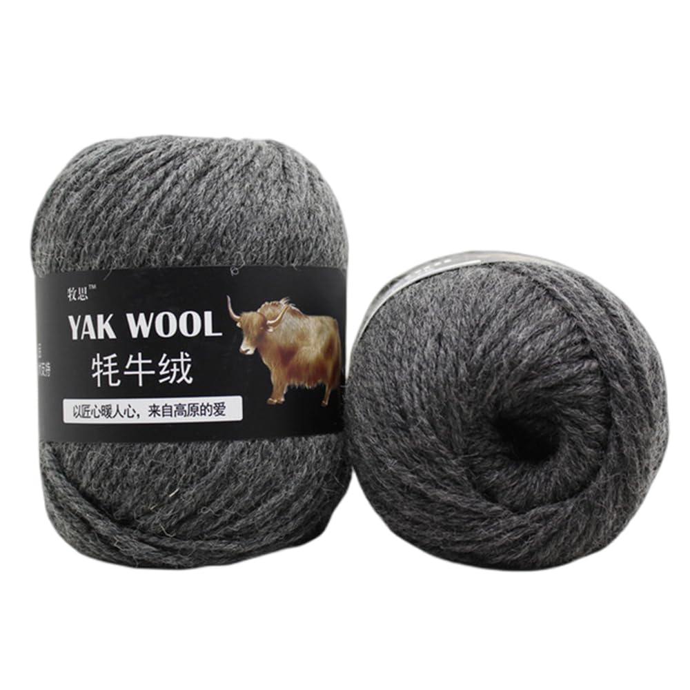 Amazon.com: 100g Soft Thick Yak Cashmere Wool Yarn for Knitting Crochet ...