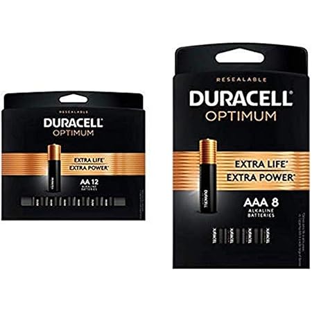 Amazon.com: Duracell Optimum AA 12 count + AAA 8 count Batteries | Long ...
