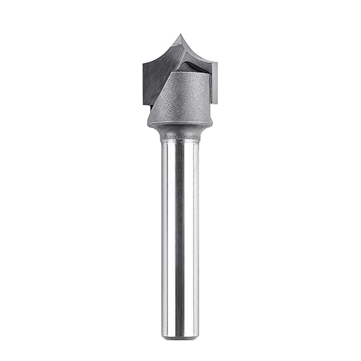 SpeTool 1/4" Shank Point Cutting Roundover Router Bit with 1/2" Cutting ...