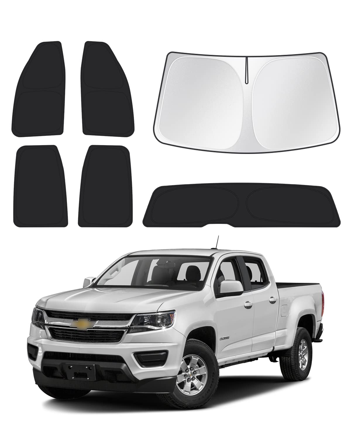 Amazon.com: Canvcle Windshield Sun Shade for 2015-2022 Chevrolet/Chevy ...