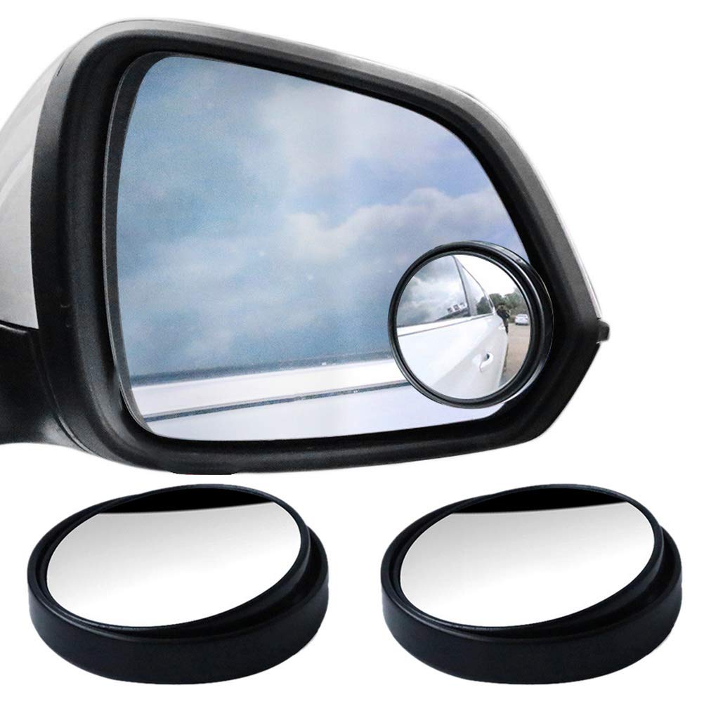 SUMAJU 2 Pcs Blind Spot Mirrors, 360°Rotate Round HD Glass Adjustable ...