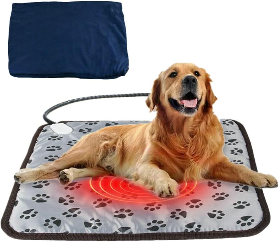 Electric Heating Pad for Dogs and Cats with Anti-bite Steel Cord ...