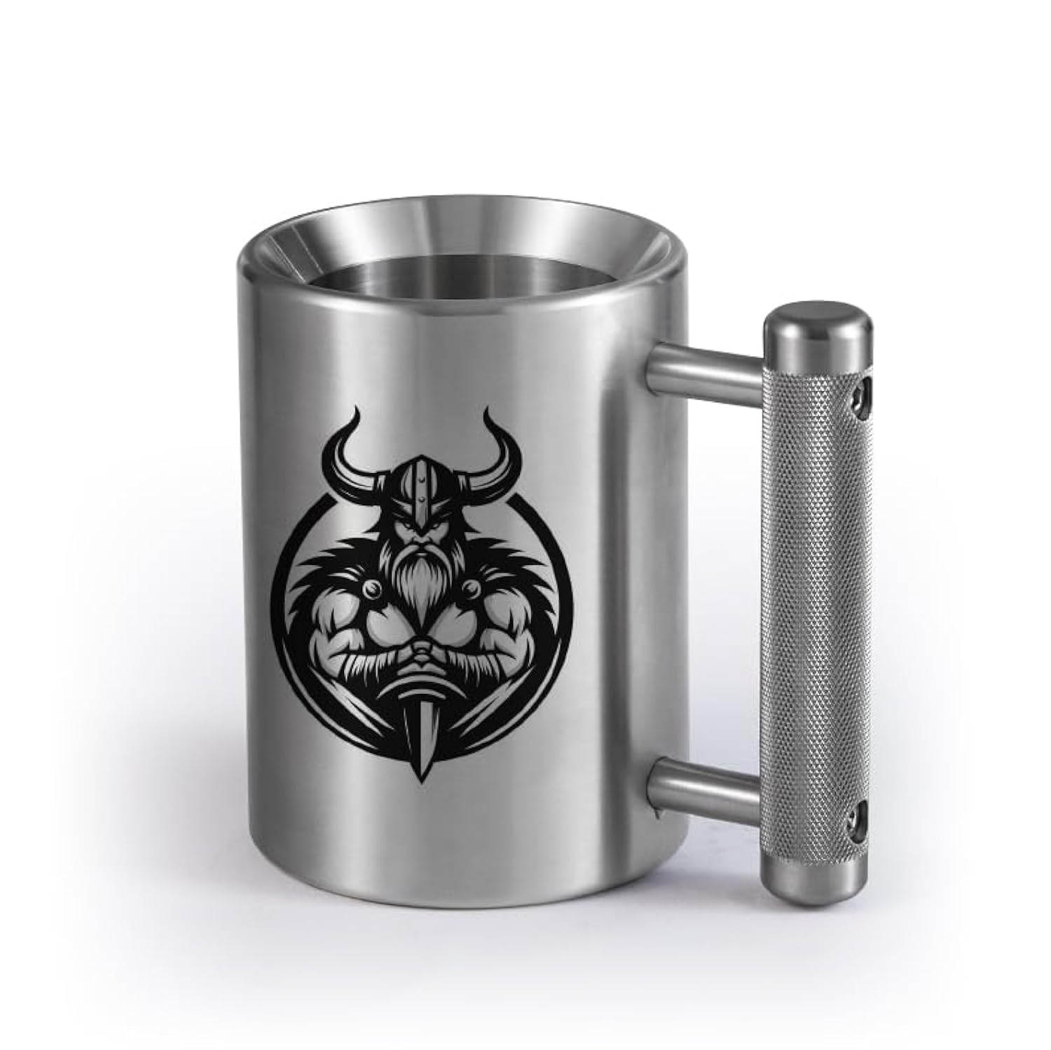 Amazon.com : Dumbbell Cup Heavy Mug (8KG/18lbs) Stainless Steel ...