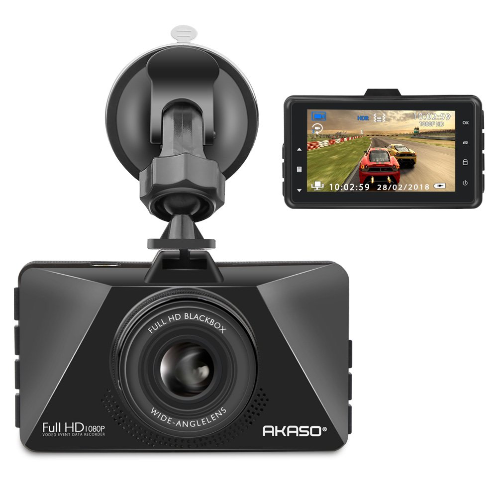AKASO C200 Dash Cam Car Dashboard Camera Recorder with 1080P Full HD 3 ...