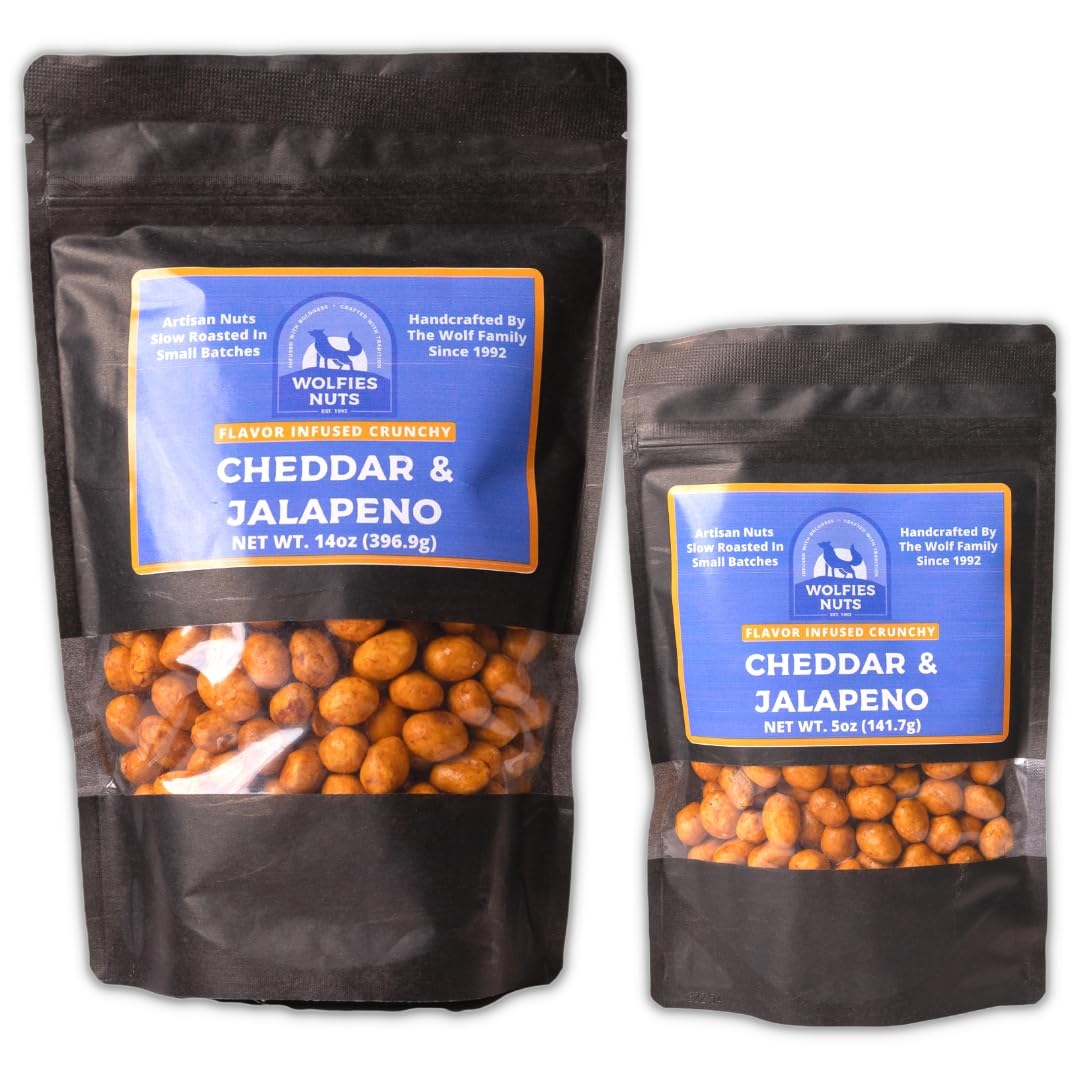 Buy Wolfies Nuts - Crunchy Cheddar & Jalapeno Slow Roasted Artisan ...