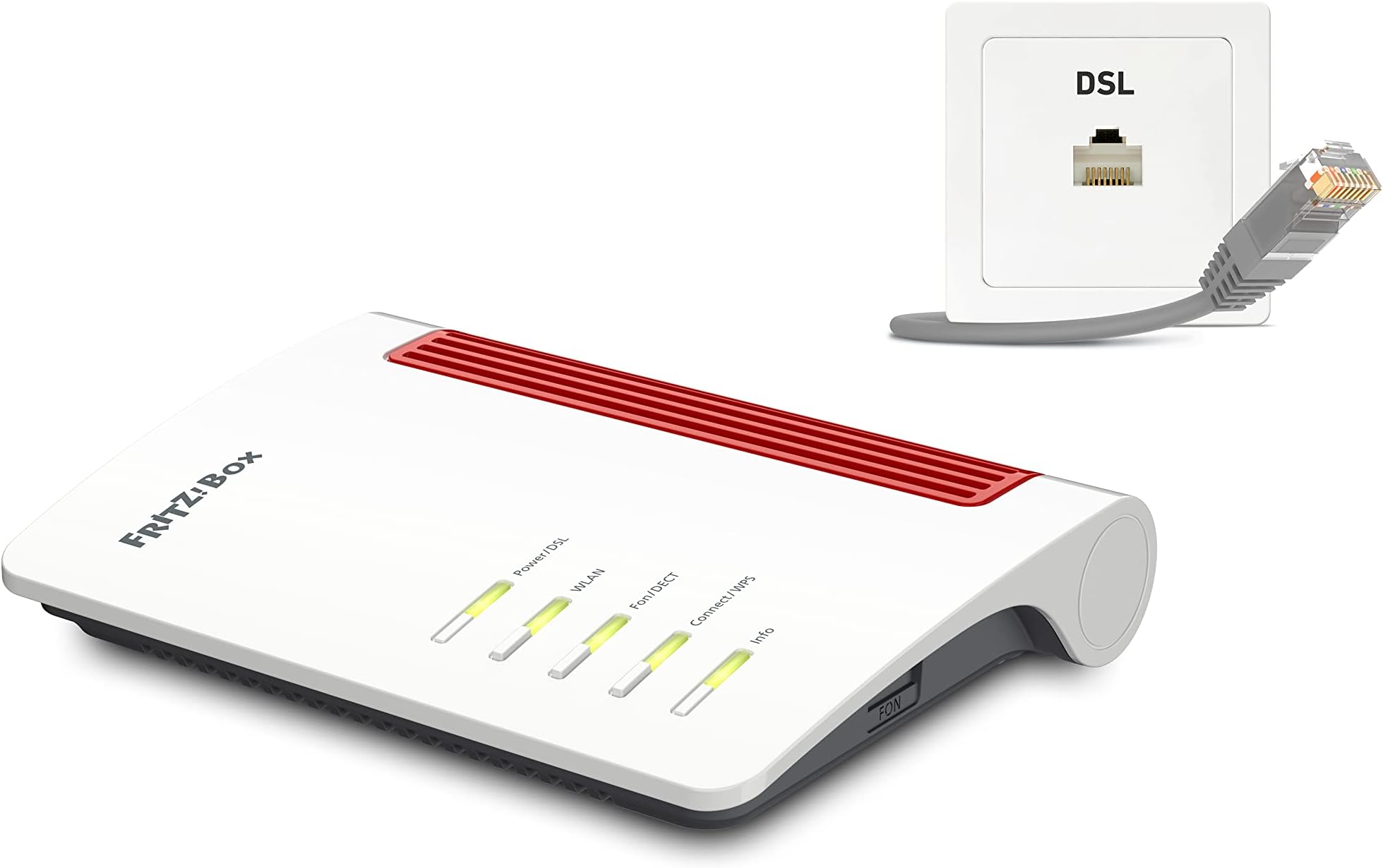 AVM FRITZ!Box 7490 WLAN AC + N Router (VDSL/ADSL, 1.300 Mbit/s , 450 ...