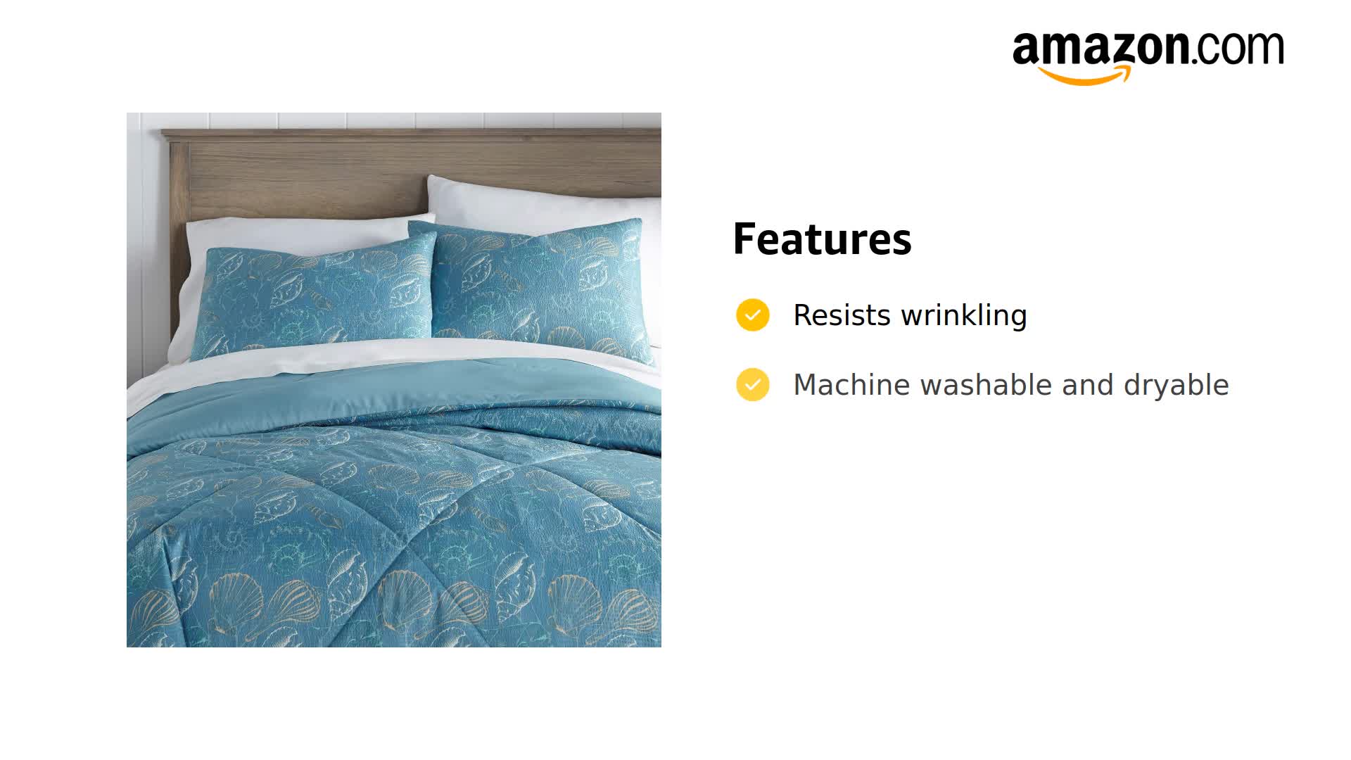 Watch Shavel Home Seersucker Comforter Set on Amazon Live