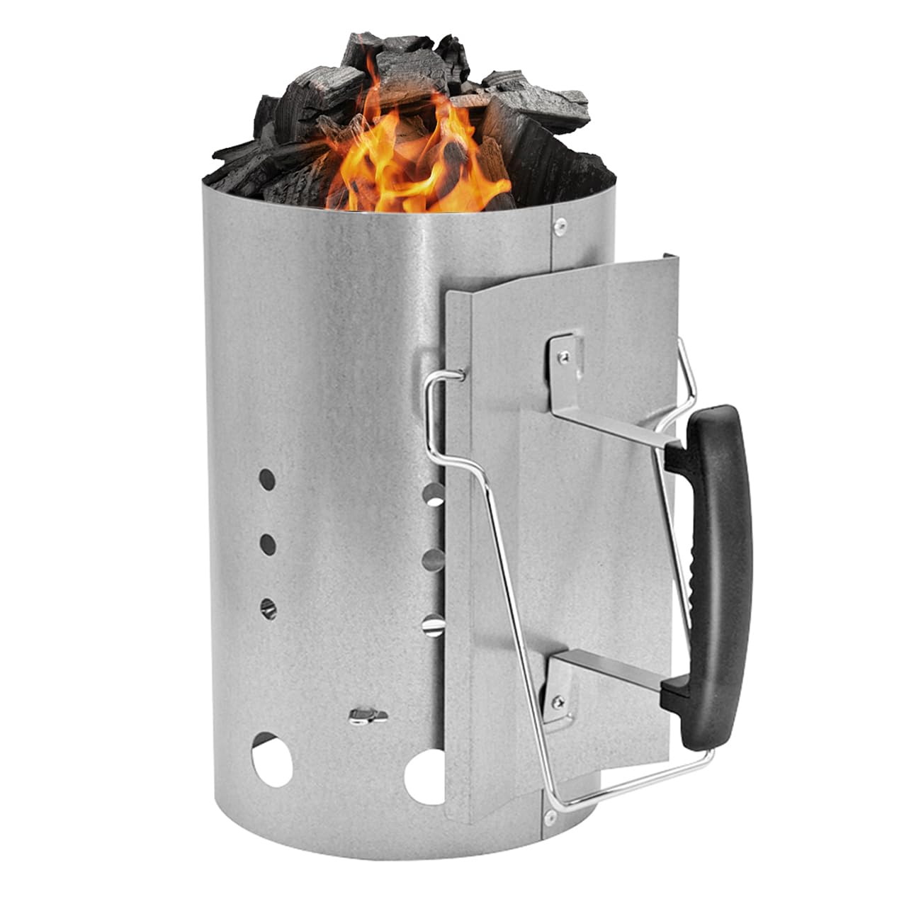 Amazon.com : HALNYHYFD Charcoal Chimney Starter, 12x7.5 Inch Large ...