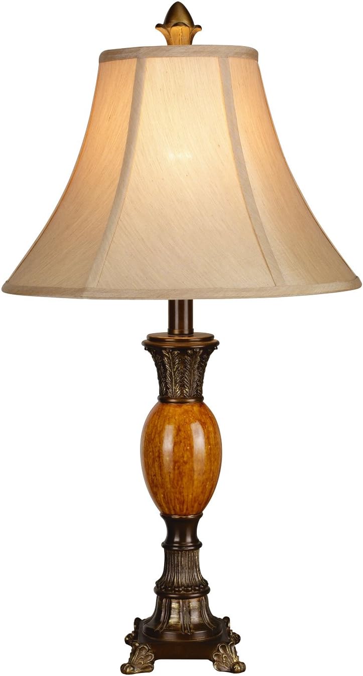 Home Source Industries LMP109 Traditional Table Lamp with Antique Gold ...
