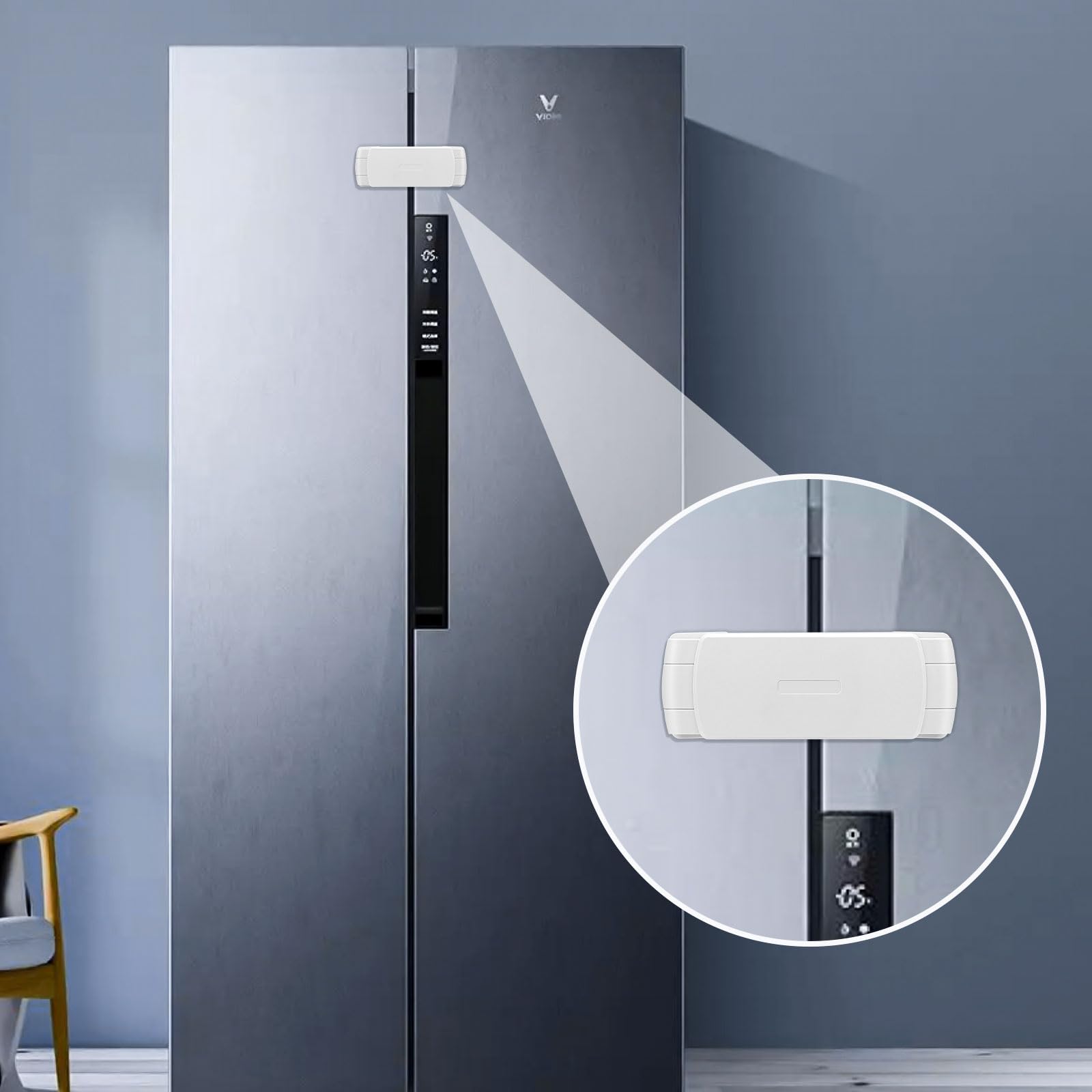 Amazon.com : CLYMENE Updated French Door Fridge Lock, Childproof Lock ...