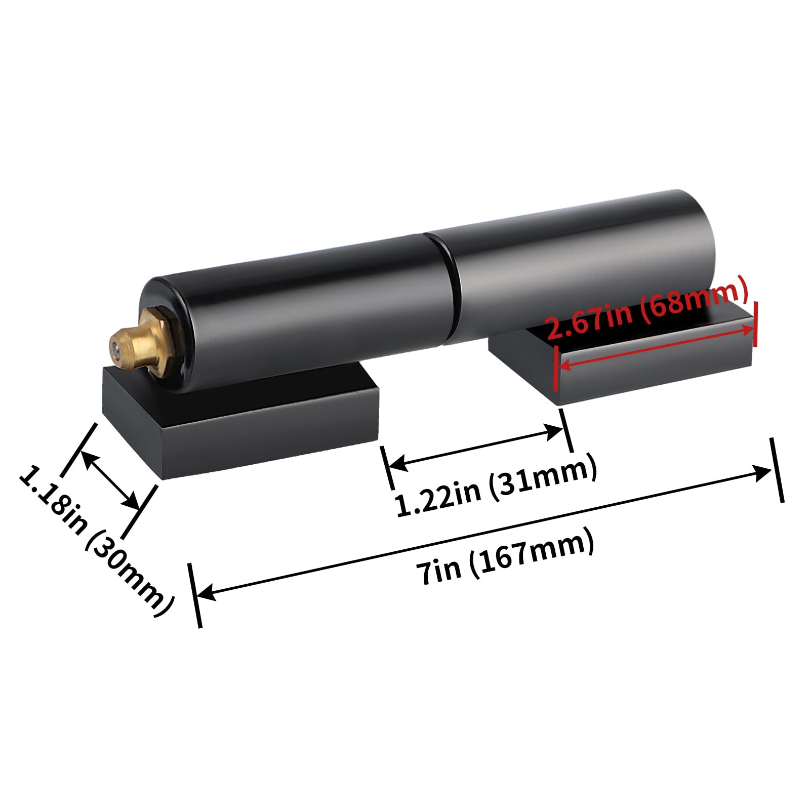 Snapklik.com : 2-Set Gate Hinge 7”, Weld-on Hinge Barrel Style For ...