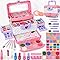Amazon.com: 54 Pcs Kids Makeup Kit for Girls, Princess Real Washable ...