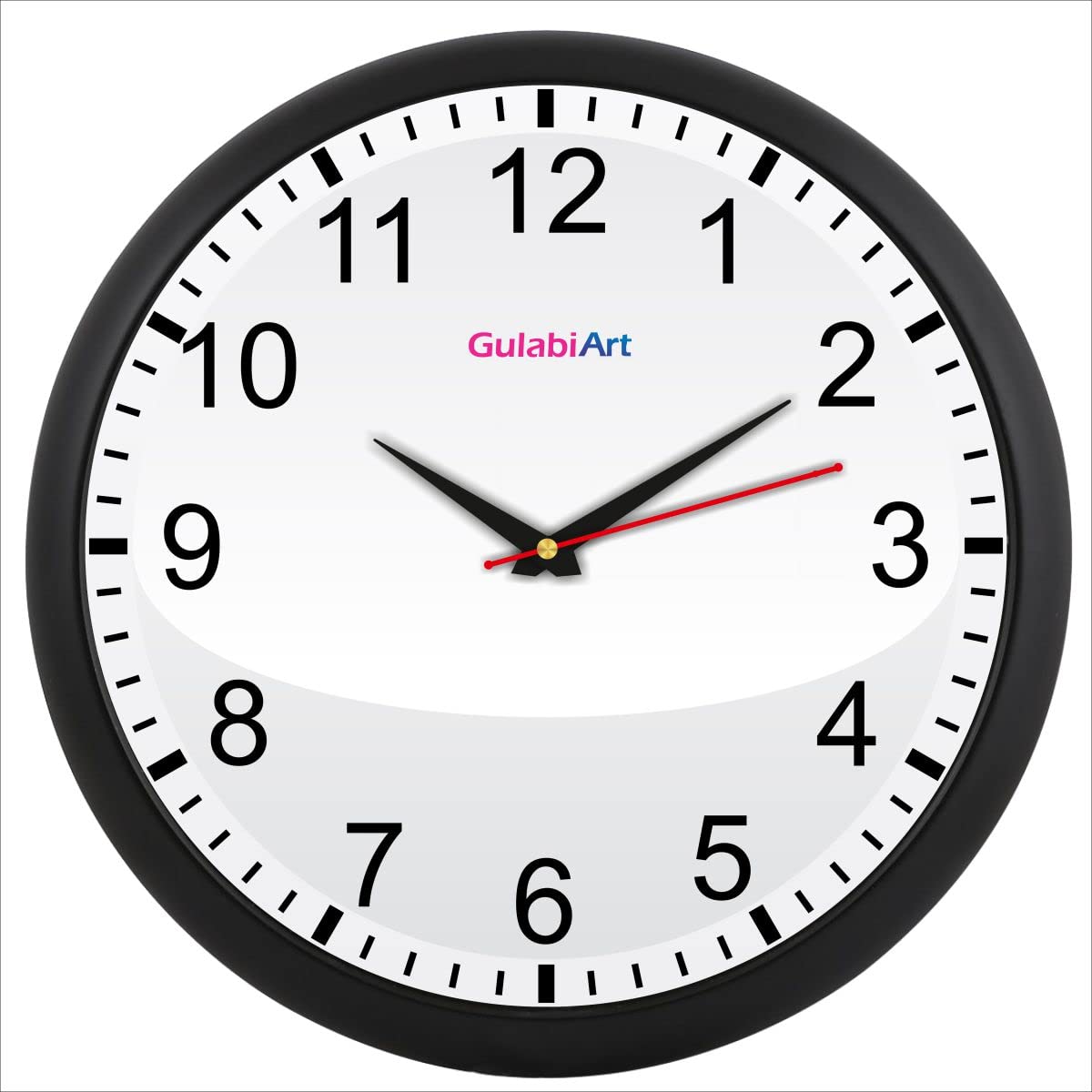 Buy GULABIART Plastic Round Decor Diwar Ghadi Wall Hanging Analog Clock ...