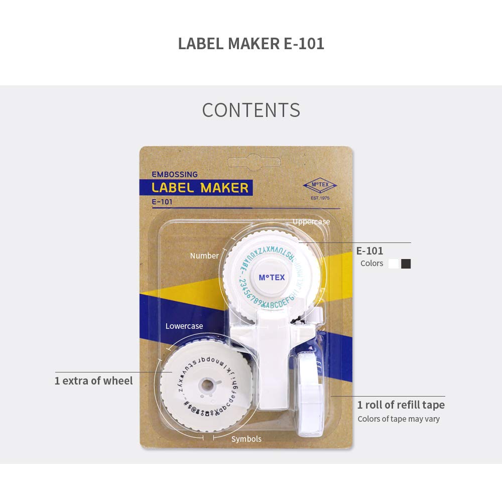 Snapklik.com : Motex Embossing Label Maker, Labeling Tool, Old School ...