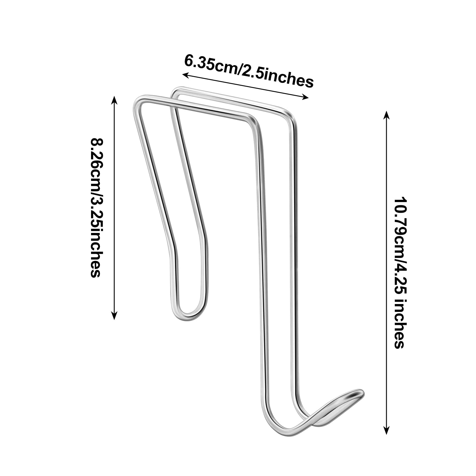 Snapklik.com : Oudain 8 Pack Wire Cubicle Hooks For Coat Wall Panel ...
