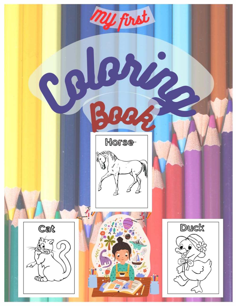 My First Coloring Book: Amazing With 50 Art Colouring Pages, preschool ...