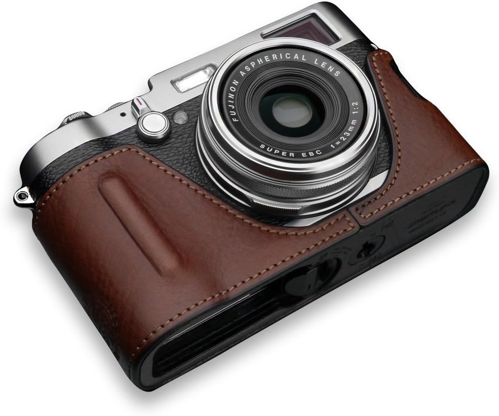 Amazon.com: Gariz BL-X100BR Genuine Leather Camera Case for FUJIFILM ...