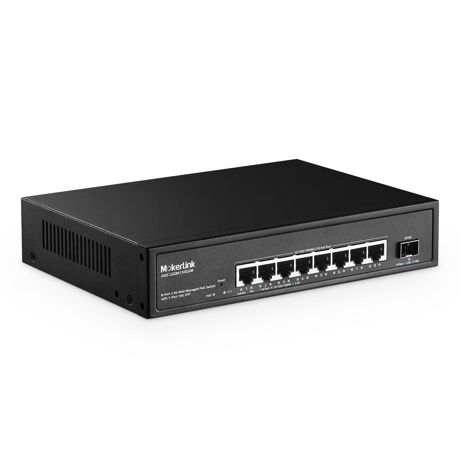 Amazon.com: MokerLink 8 Port 2.5 Gigabit PoE Web Managed Switch with ...