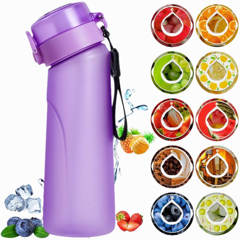 Amazon.com: 2.0 Air Water Bottle With 1 Flavour pods, 650ml Starter Up ...