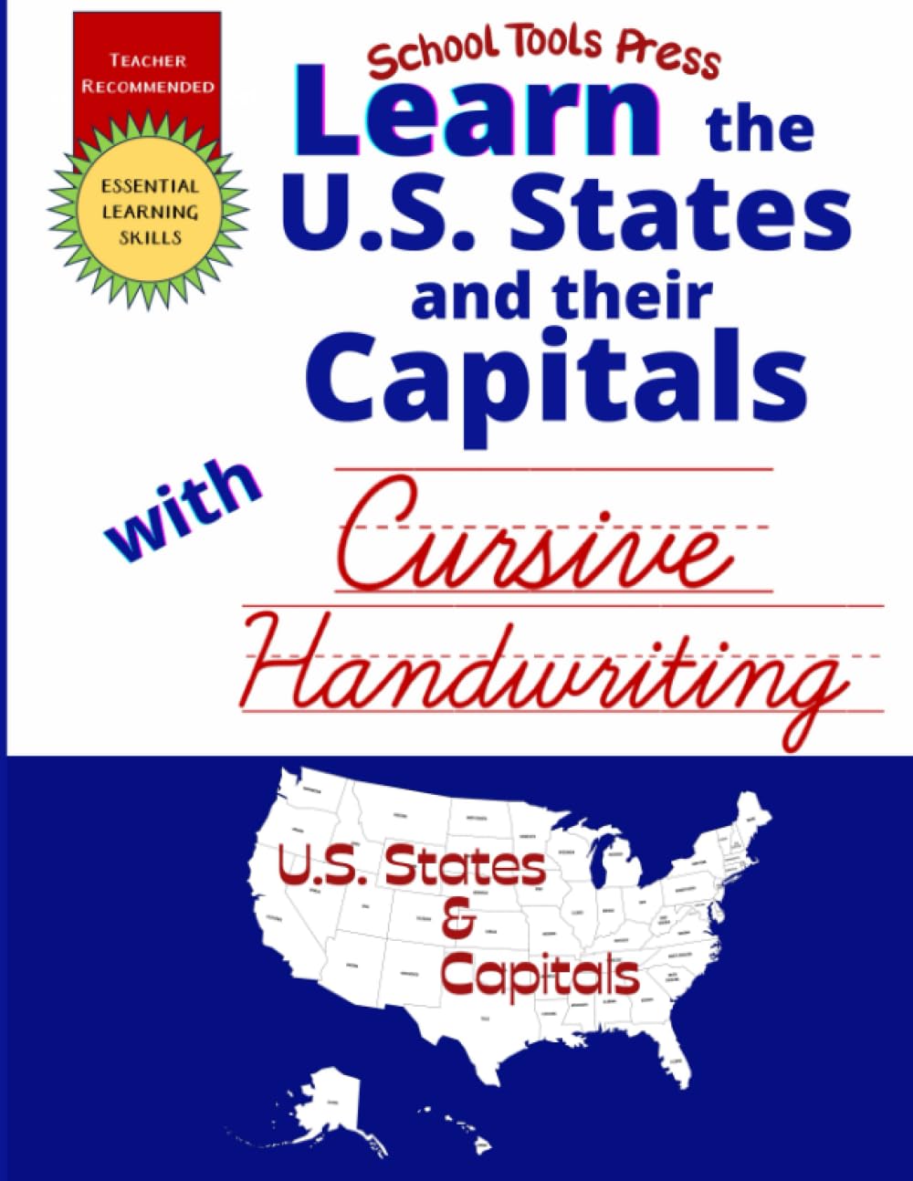 Learn the U.S. States and their Capitals with Cursive Handwriting ...