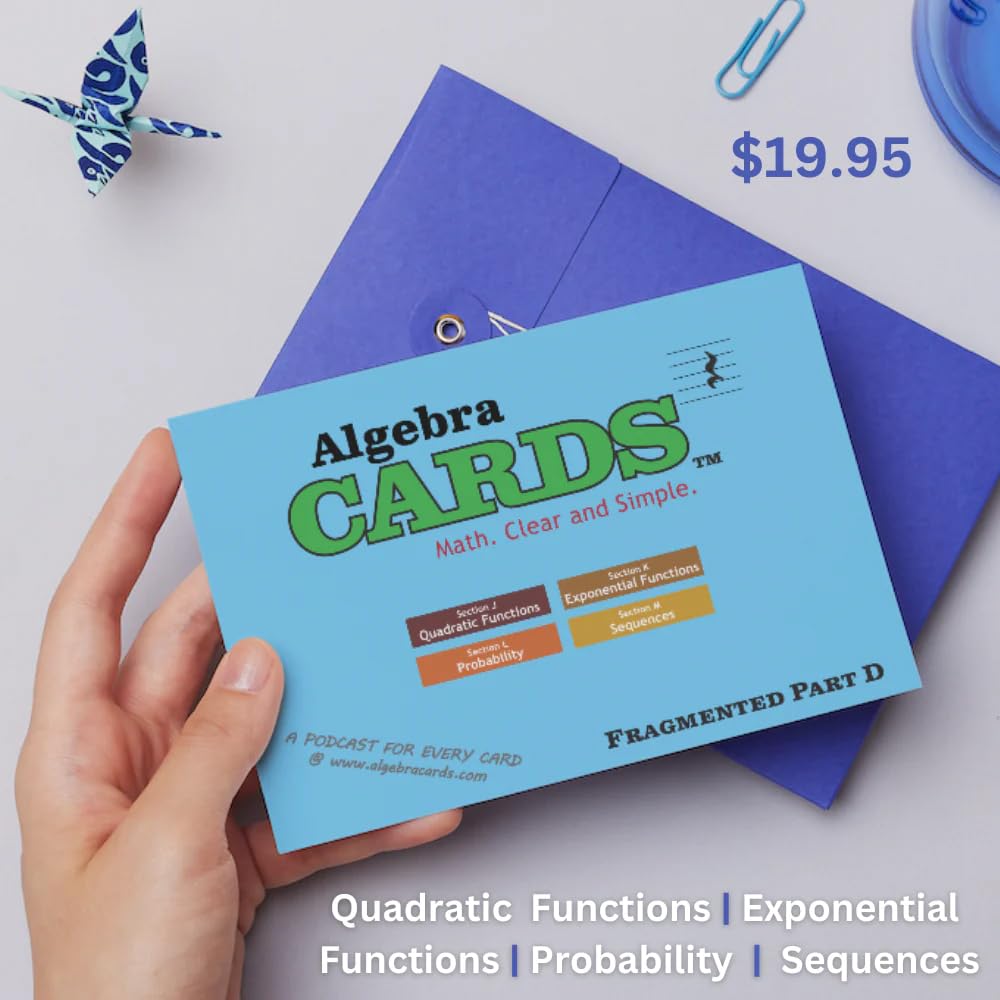 Snapklik.com : Algebracards Algebra 1 Interactive Math Flash Cards ...