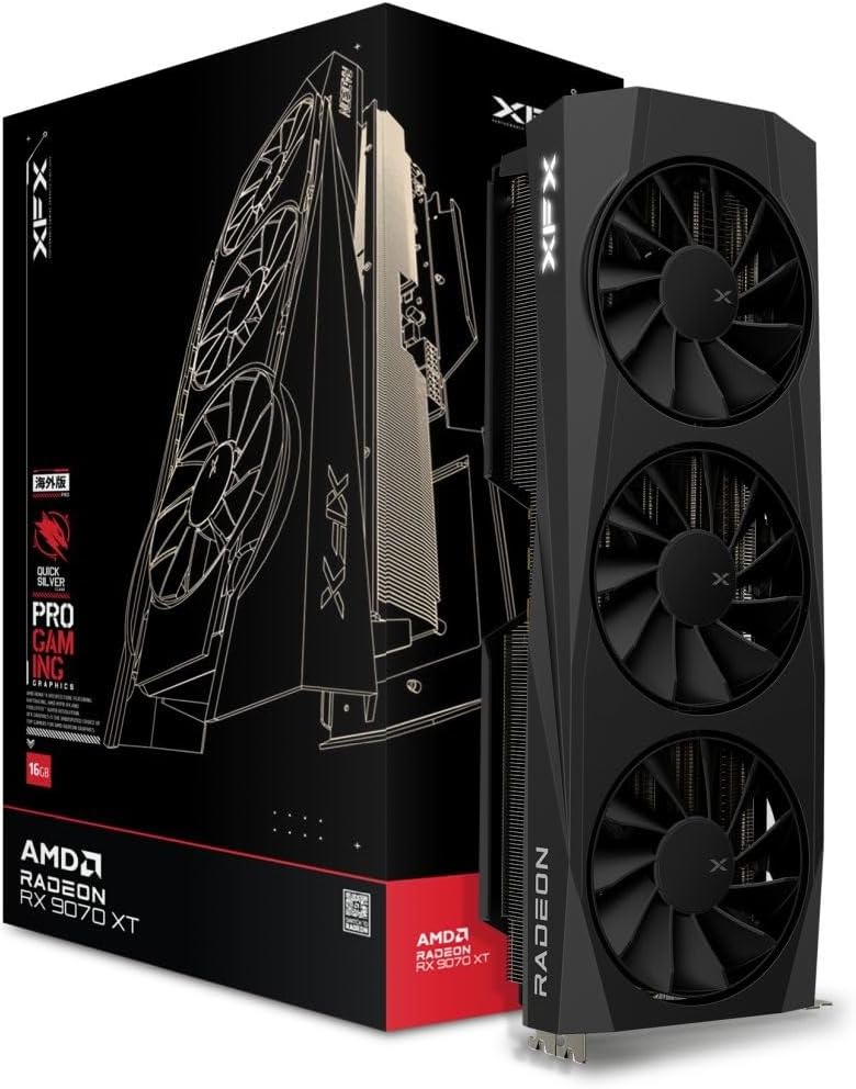XFX Mercury AMD Radeon RX 9070XT OC Gaming Edition mit RGB 16GB GDDR6 ...
