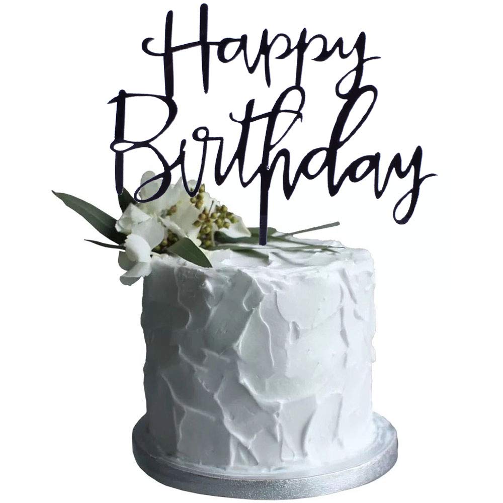 Happy Birthday Cursive Cake