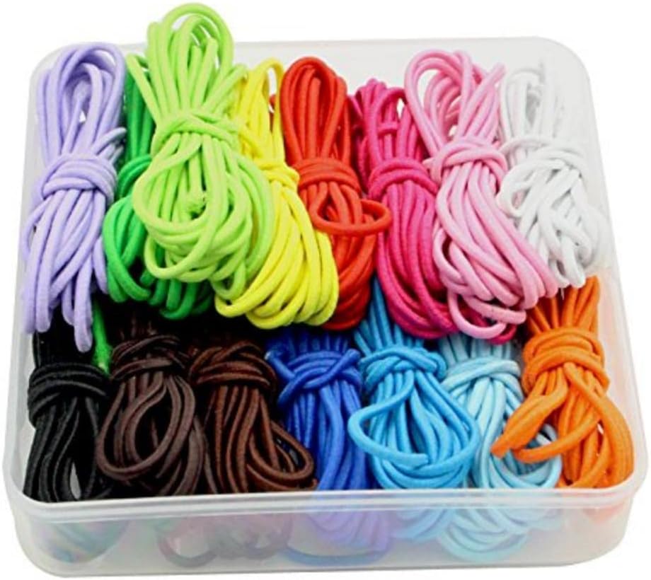 Amazon.com: 30yards Elastic String 2mm Thickness Rubber Rope Jewelry Cords