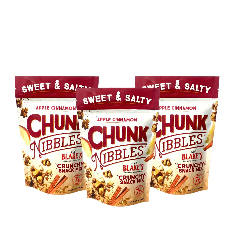 Amazon.com: Chunk Nibbles Sweet and Salty Snacks | Apple Cinnamon ...