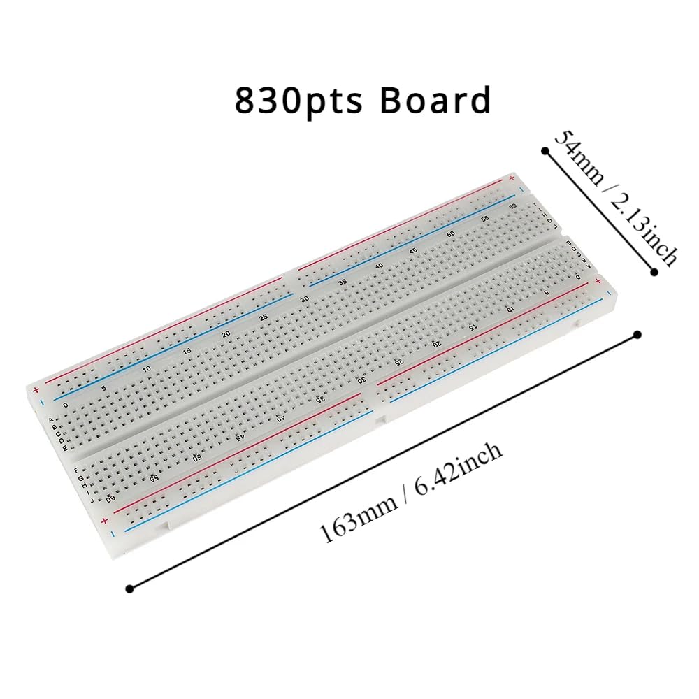 Snapklik.com : Solderless Breadboards 830 Tie Points + 840pcs ...