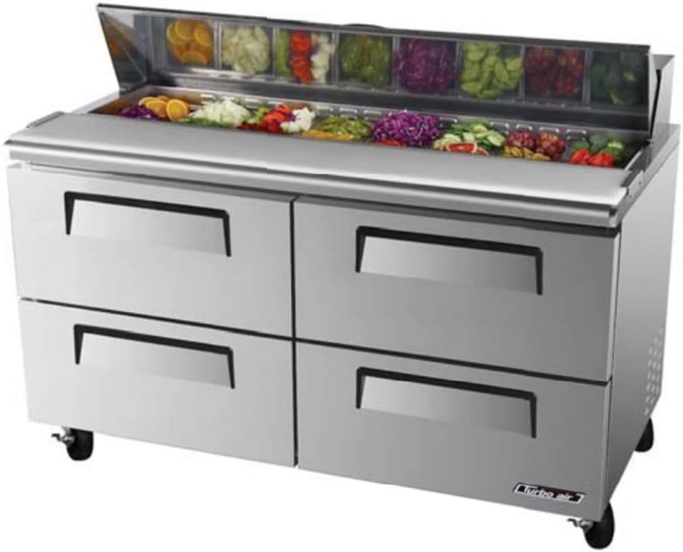 Amazon.com: NEW TURBO AIR SANDWICH / SALAD REFRIGERATOR PREP UNIT 16CF ...