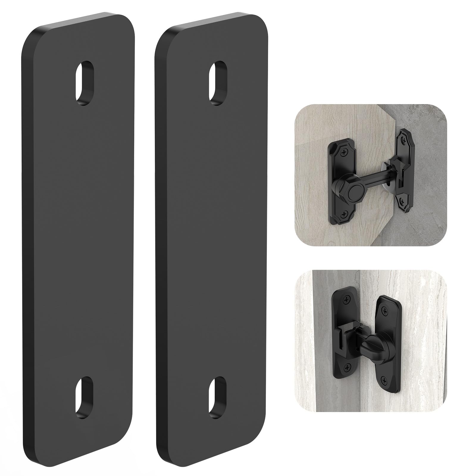 Amazon.com: YogePote 90/180 Degree Barn Door Lock Spacer, Small Flip ...